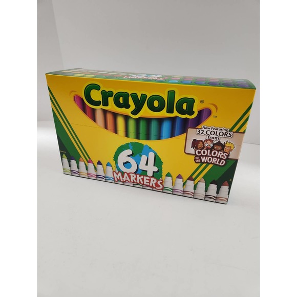Crayola | Art | Crayola 64 Pack Markers 32 From Colors Of The World ...